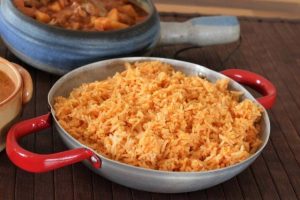 Orange rice recipe, One minute of prep time, and the stove does the rest.